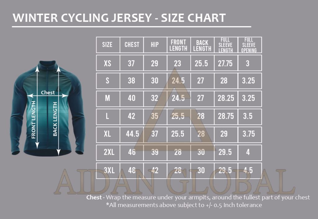 ArcticRed Winter Cycling Jersey - Aidan Global